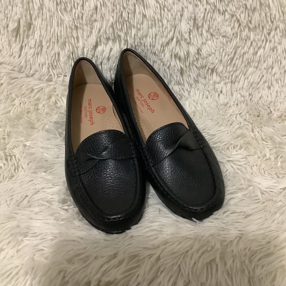 Marc Joseph | Shoes | Marc Joseph Black Leather Loafers For Women ...